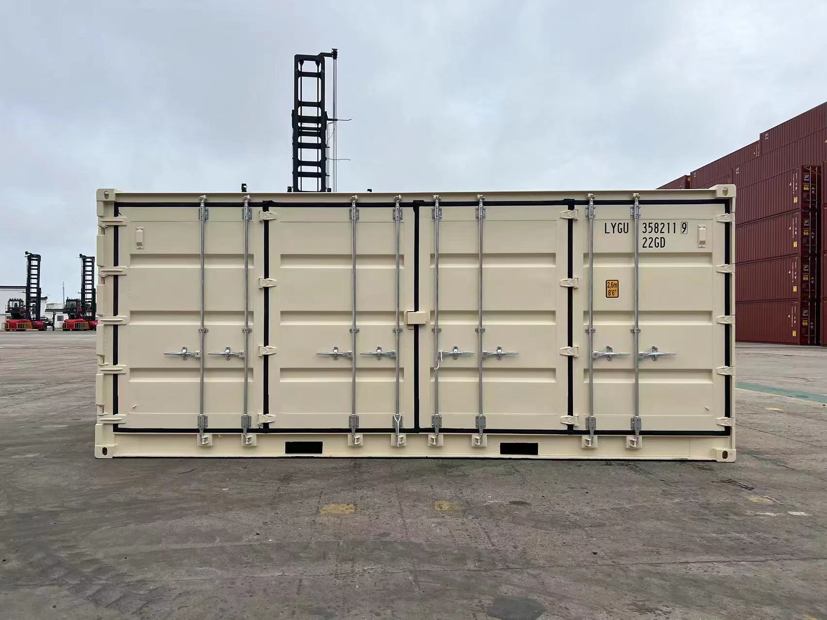 China 20GP 3SD Three Side Open used standard shipping container cheap ...
